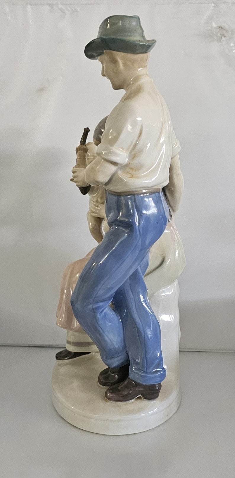 Vintage Color German Porcelain Figurine Carl Scheidig, GDR, Family ...