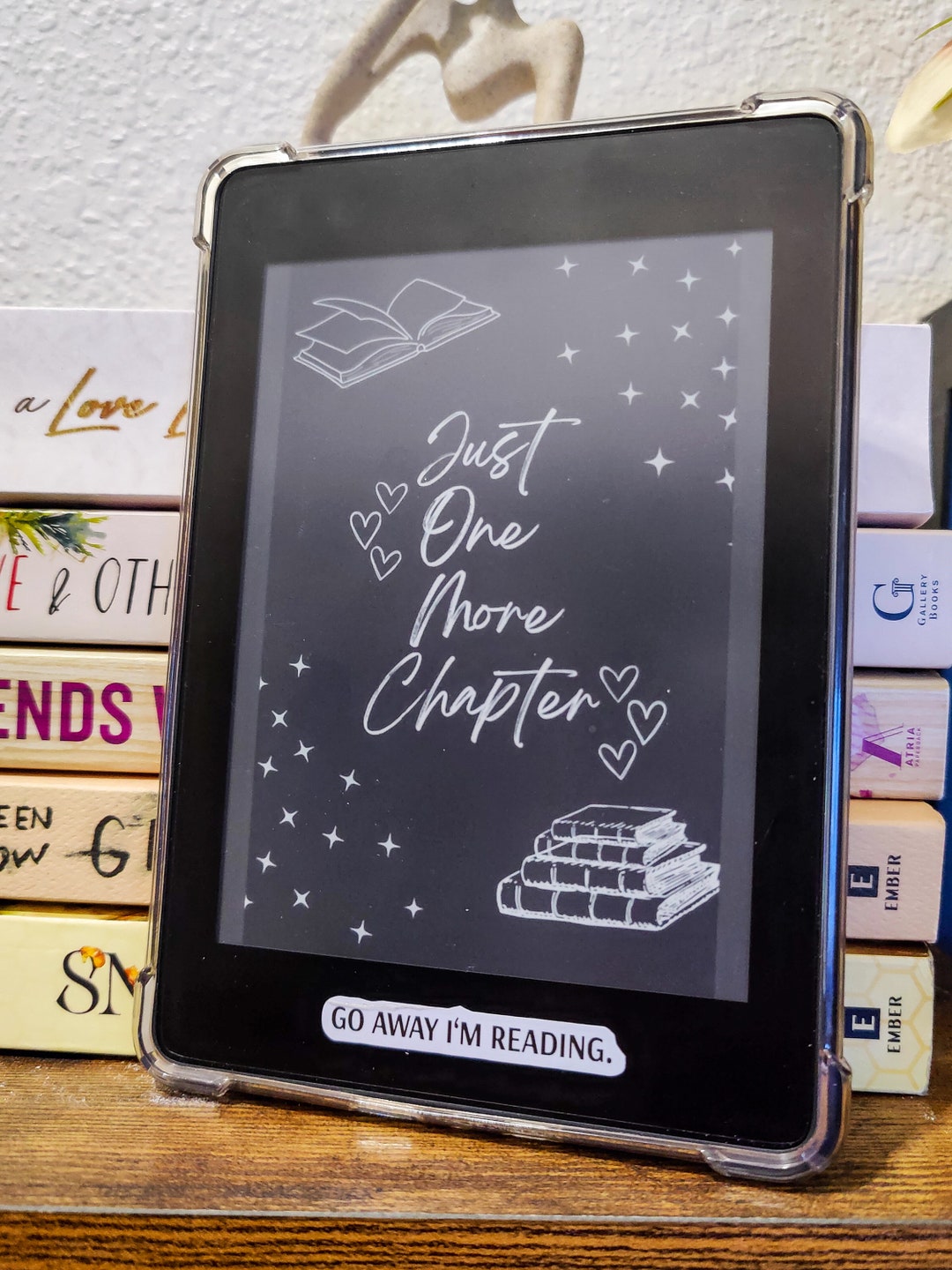 Just One More Chapter Custom Kindle Lock Screen . Kindle - Etsy