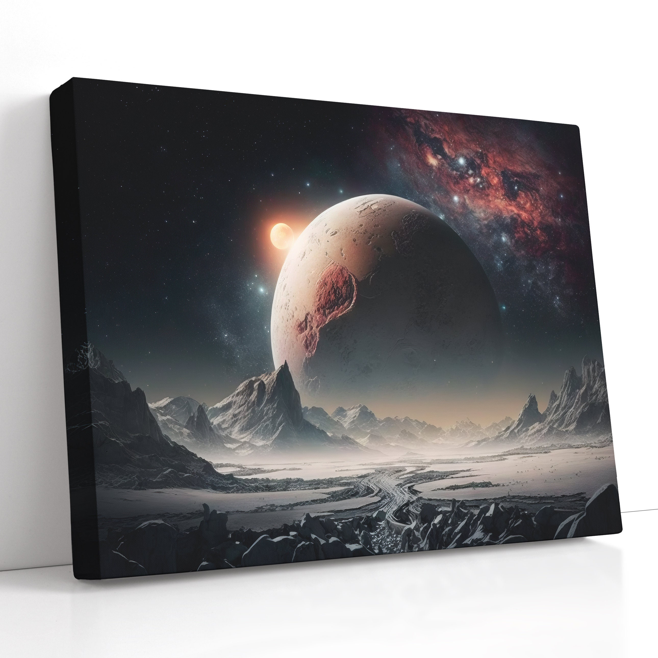 Astrophotography Artwork / Nebula Art Print / Planets and Satellite ...