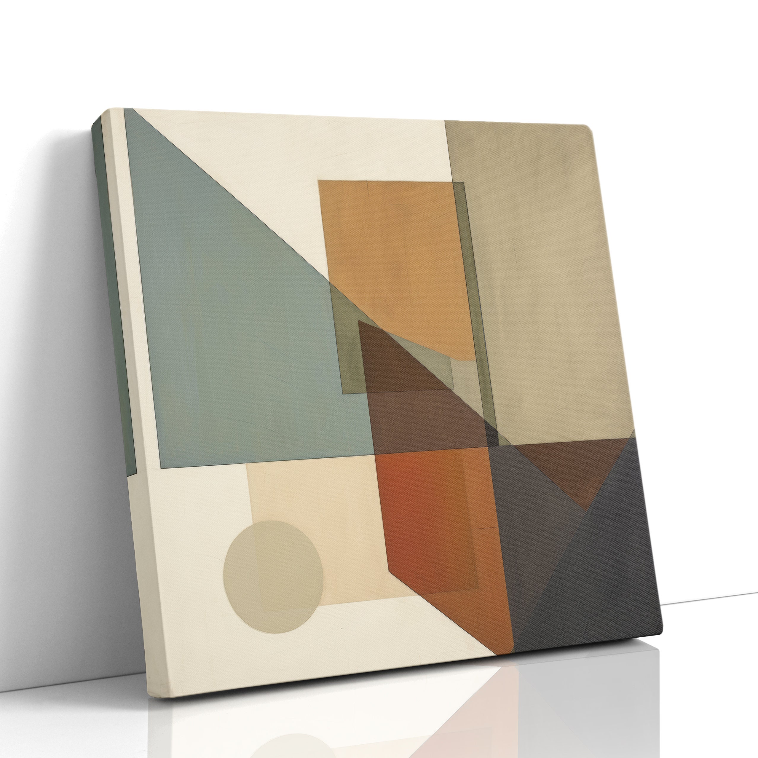 Geometric Intersections of Shape and Color Canvas Print / - Etsy