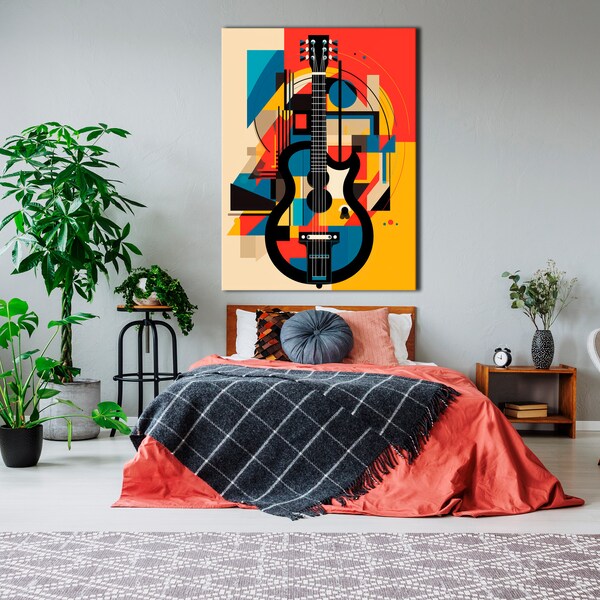 Abstract Guitar Art - Etsy