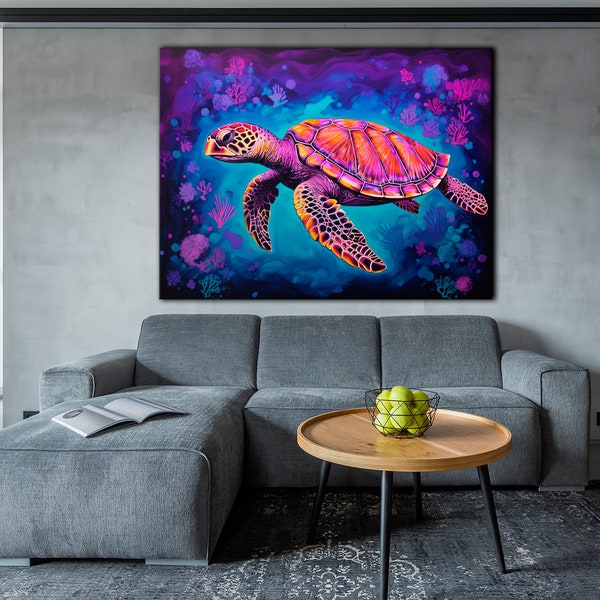 Neon Canvas Art - Etsy