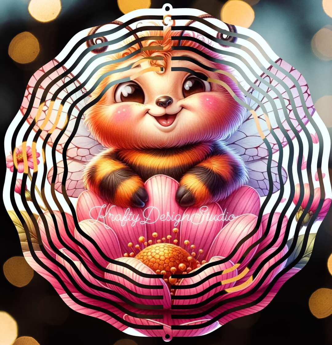 Cute Bee Wind Spinner - Etsy