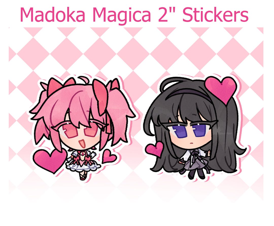 Madoka & Homura 2" Vinyl Stickers - Etsy