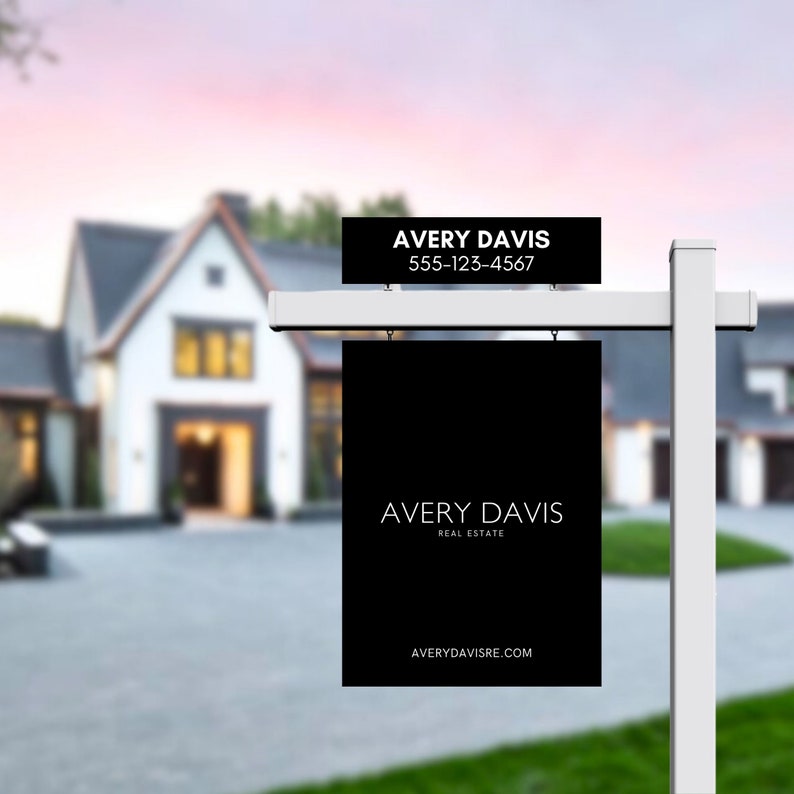 ULTIMATE Luxury Real Estate B/W Sign Bundle, Realtor Yard Sign, Realtor ...