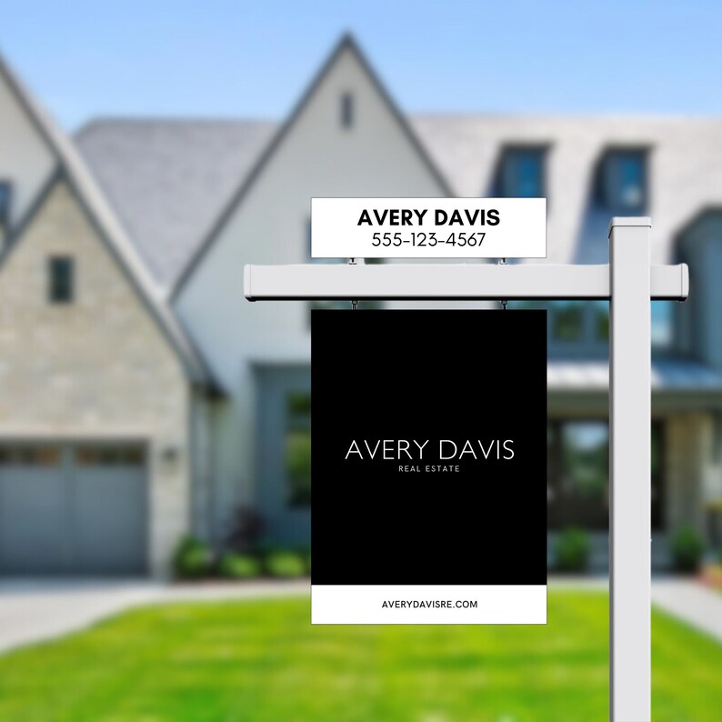 ULTIMATE Luxury Real Estate B/W Sign Bundle, Realtor Yard Sign, Realtor ...