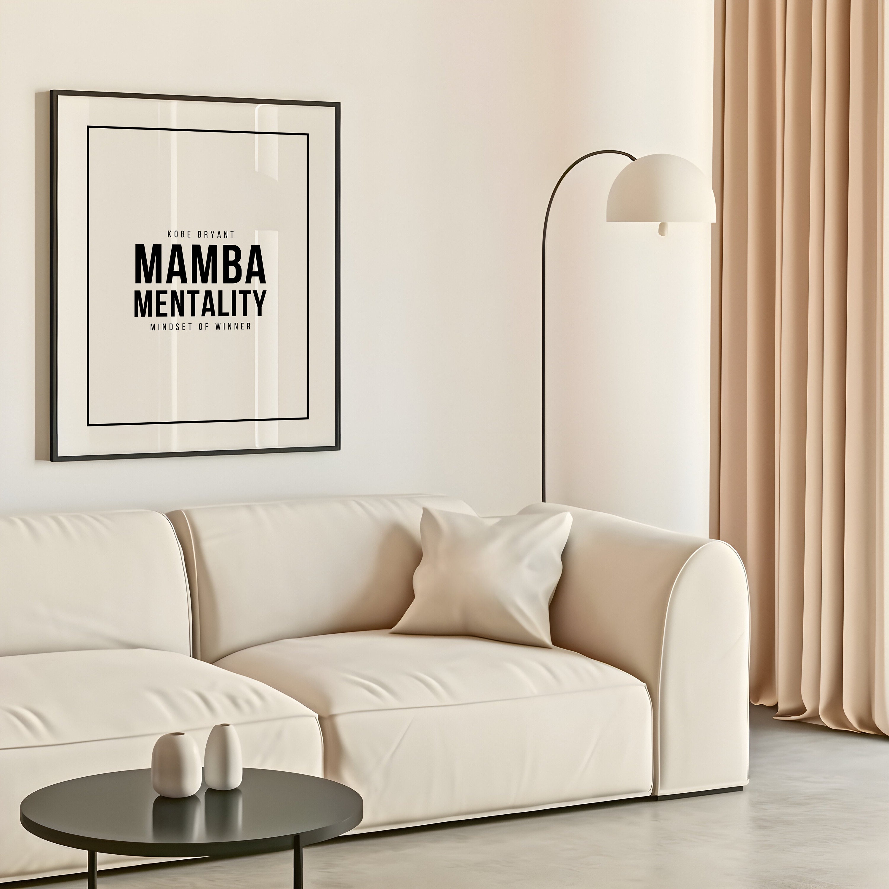 Kobe Bryant Mamba Mentality Mindset of Winner Sign NBA - Etsy