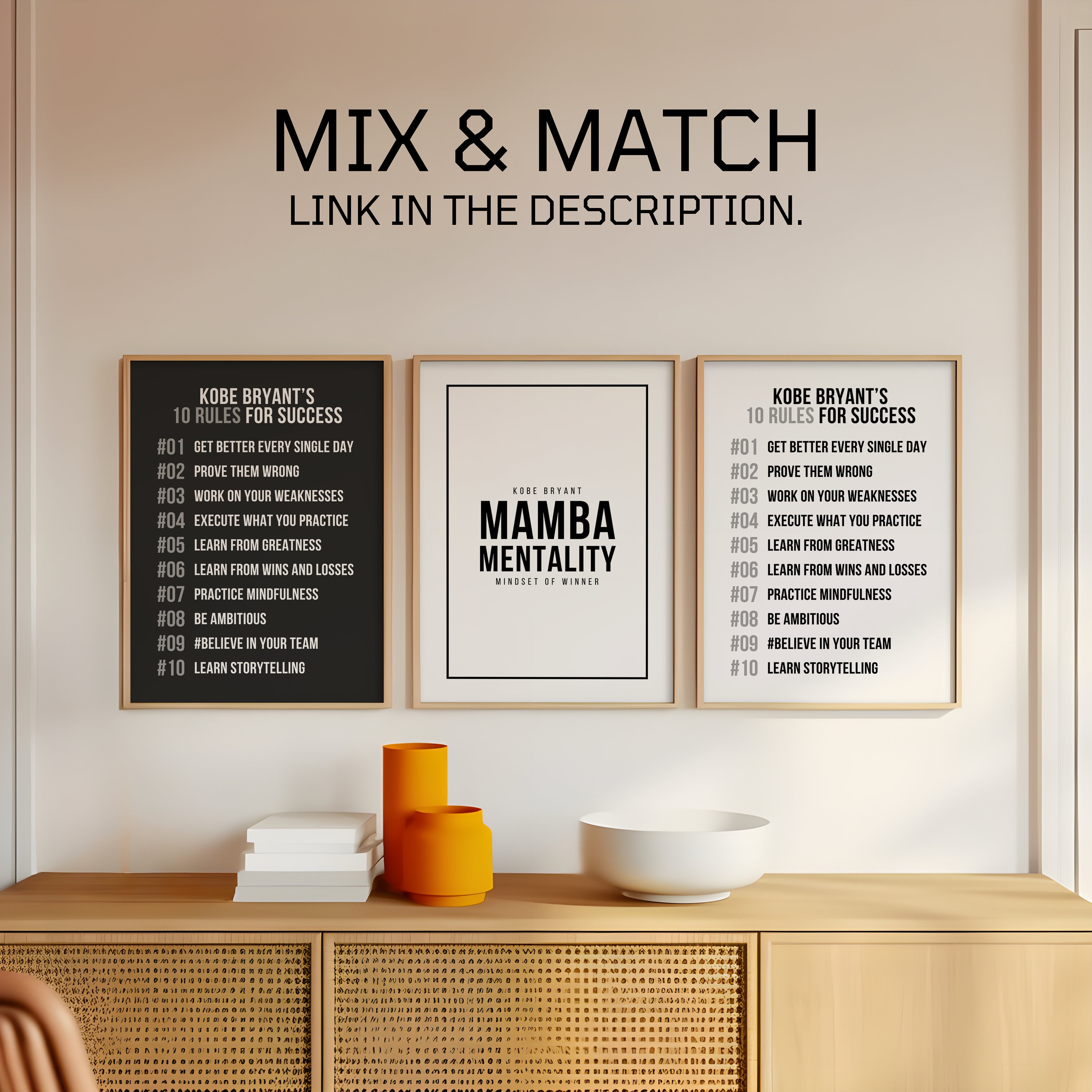 Kobe Bryant's 10 Rules for Success Mindset, Basketball Motivational ...