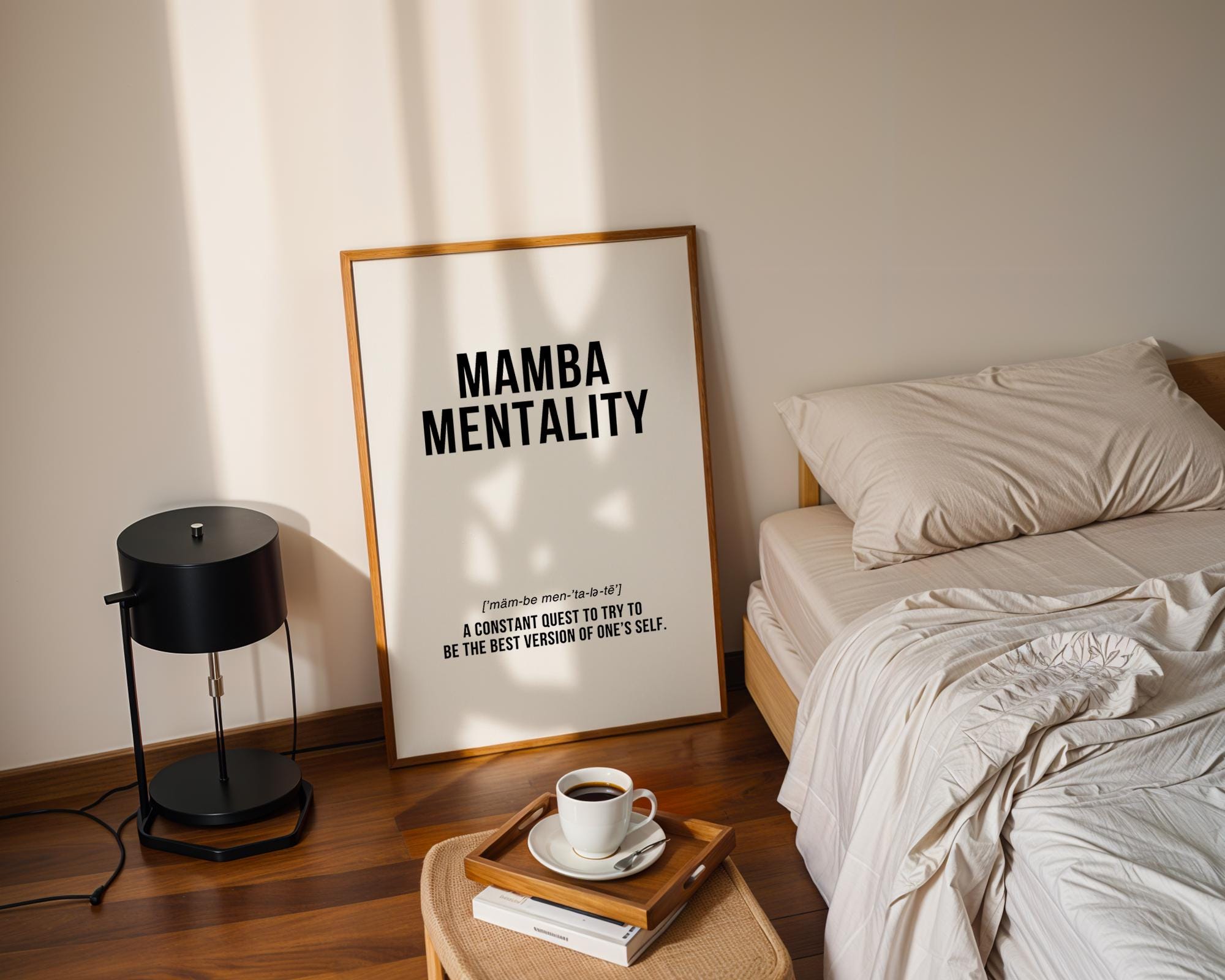 Kobe Bryant Mamba Mentality Definition Poster, Inspirational Basketball ...