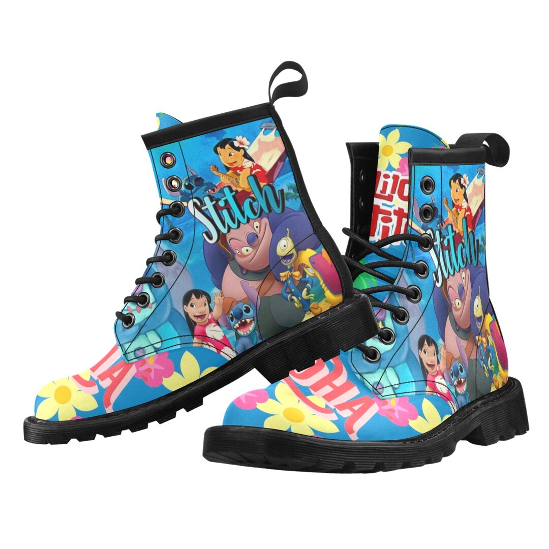 Lilo and Stitch Ohana Custom Leather Boots for Men & Women - Etsy Canada