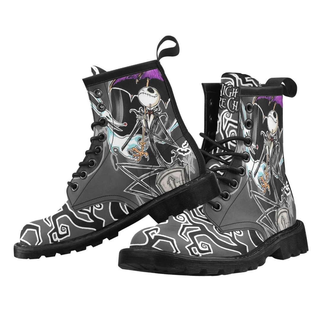 The Nightmare Before Christmas Custom Leather Boots for Men - Etsy