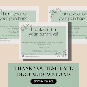 Thank You for Your Purchase Card Digital Download | Instant Download ...