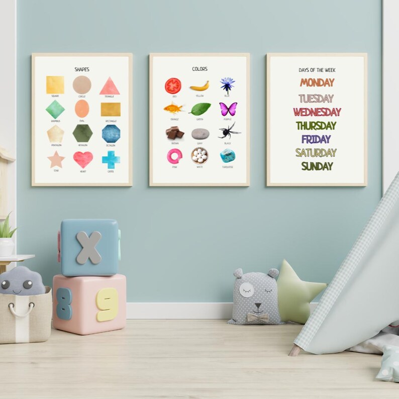 Bilingual Educational Posters: English & Russian, 36 Topics (digital ...