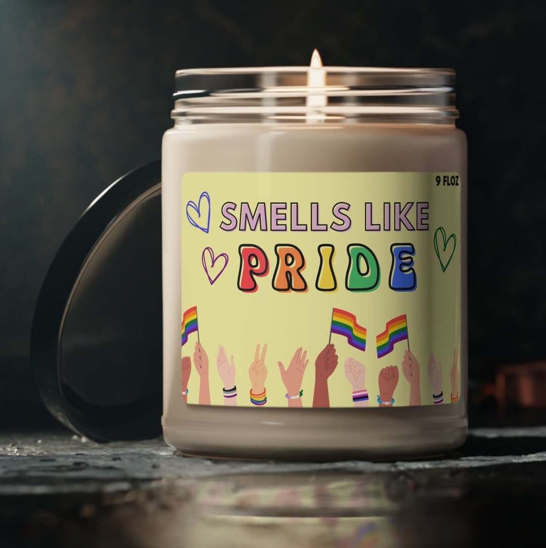 Smells Like Pride Gay LGBTQ Pride Month Scented Soy Candle, 9oz - Etsy