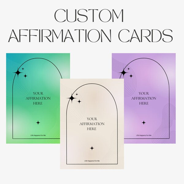 Affirmation Cards Printable - Etsy