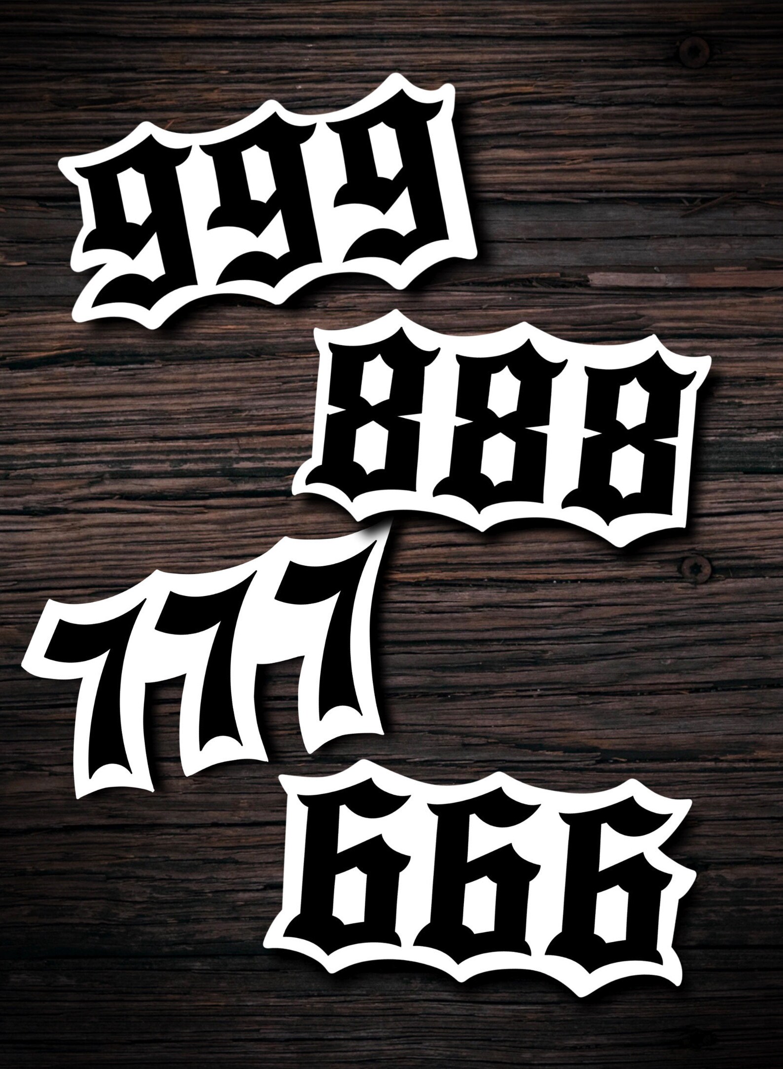 All Angel Number Stickers, 111, 222, 333, 444, 555, 666, 777, 888, 999 ...