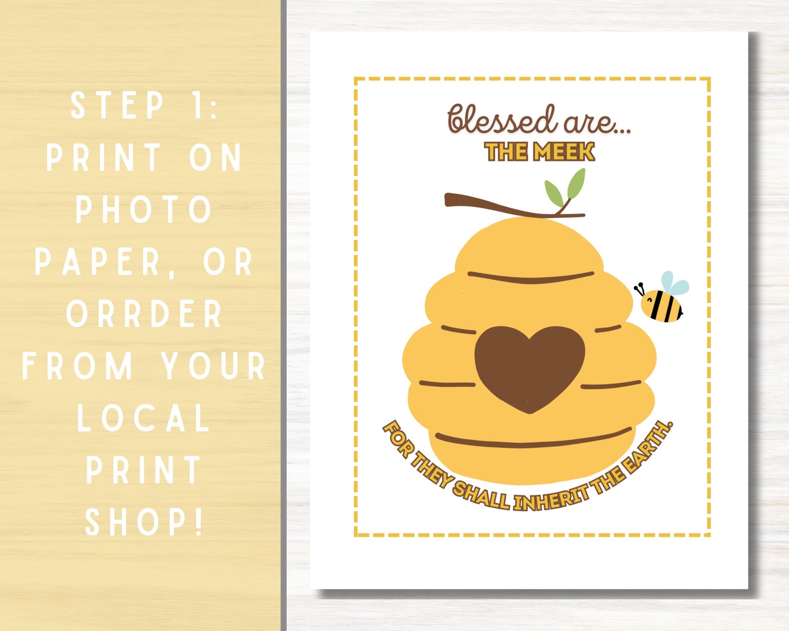 Beatitudes Posters for Sunday School Wall Art Decor for Church Children ...