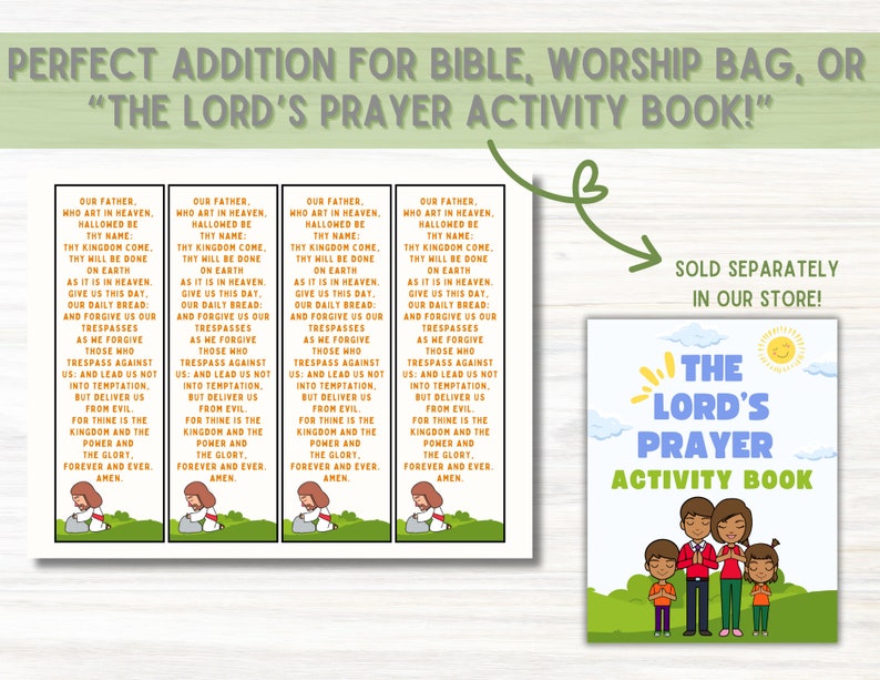 The Lords Prayer for Kids Prayer Activity for Childrens Church Sunday ...