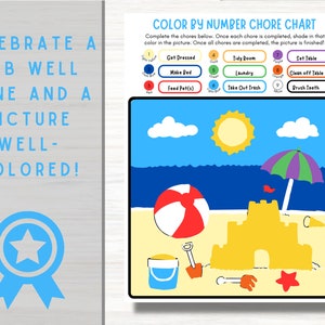 Editable Chore Chart for Kids Chore Chart for Family Cleaning Routine ...