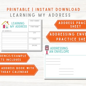 How to Teach Address Worksheet Resource for Kids Address Guide to ...