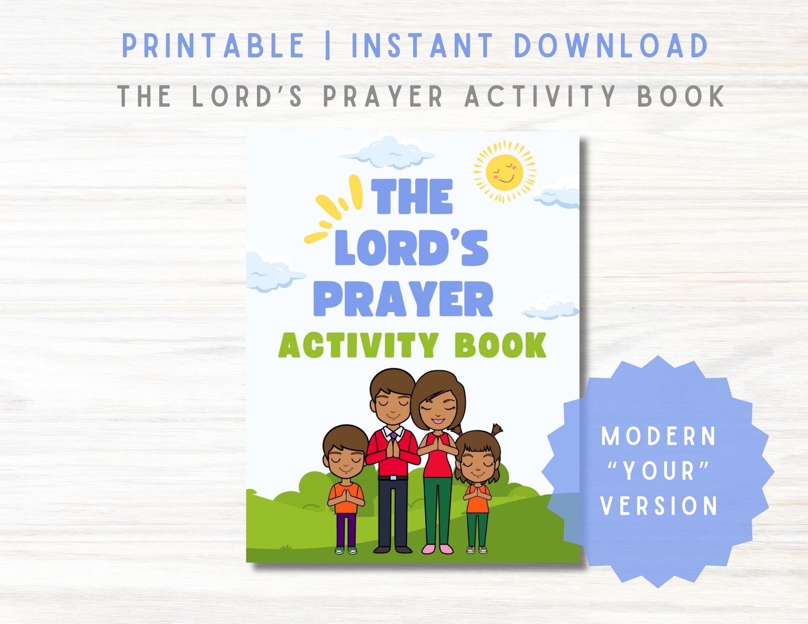 The Lords Prayer Coloring Book for Kids Prayer Book for Sunday School ...