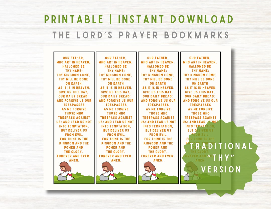 The Lords Prayer for Kids Prayer Activity for Childrens Church Sunday ...