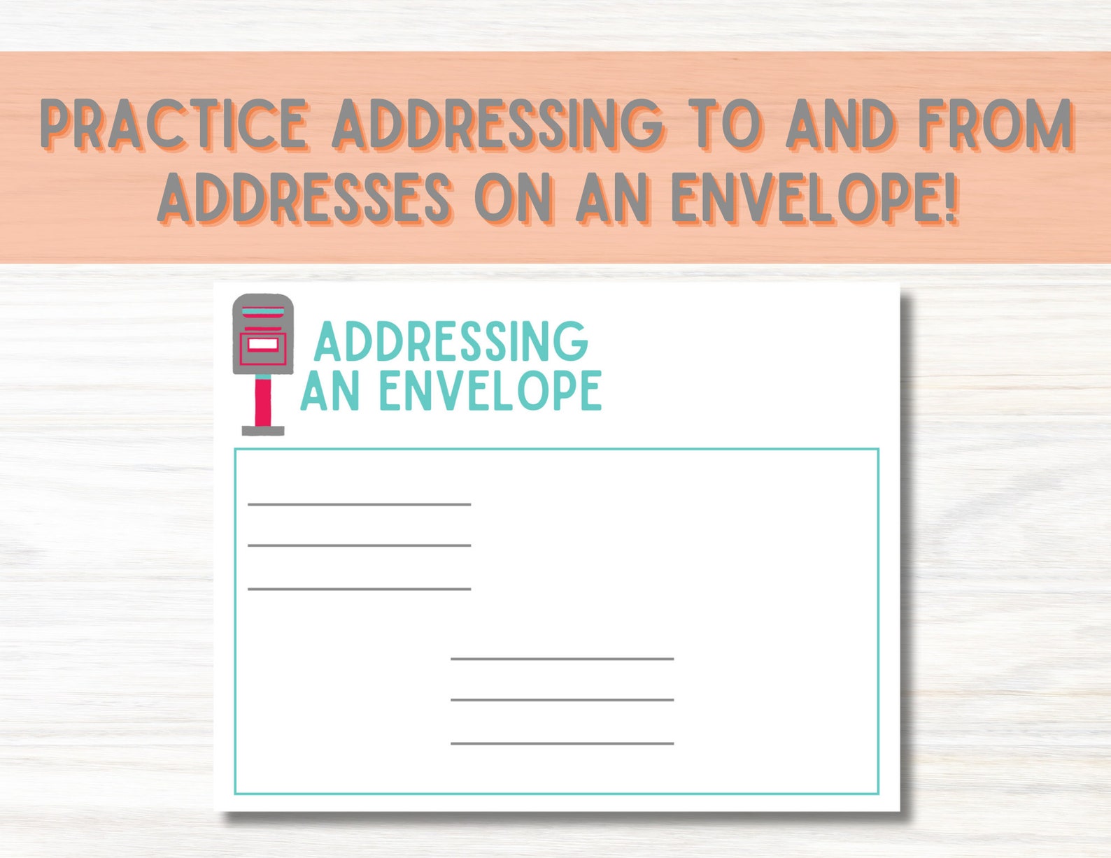 How to Teach Address Worksheet Resource for Kids Address Guide to ...