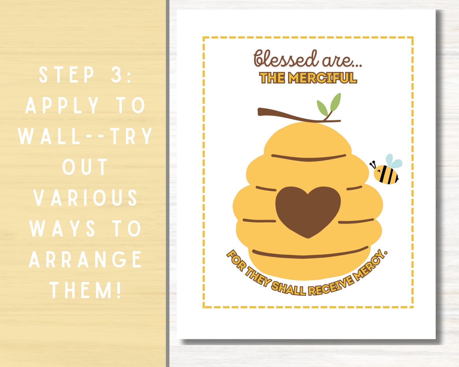 Beatitudes Posters for Sunday School Wall Art Decor for Church Children ...