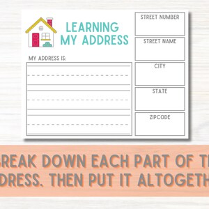 How to Teach Address Worksheet Resource for Kids Address Guide to ...