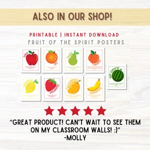 Beatitudes Posters for Sunday School Wall Art Decor for Church Children ...