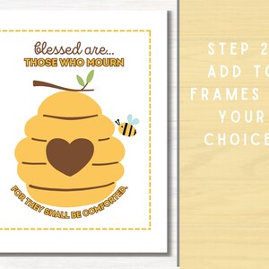 Beatitudes Posters for Sunday School Wall Art Decor for Church Children ...