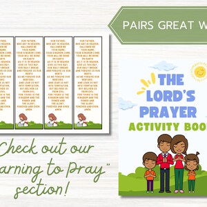 The Lords Prayer for Kids Prayer Cards for Praying the Lords Prayer for ...