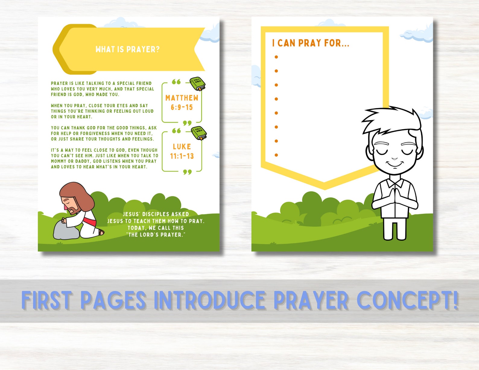 The Lords Prayer Coloring Book for Kids Prayer Book for Sunday School ...