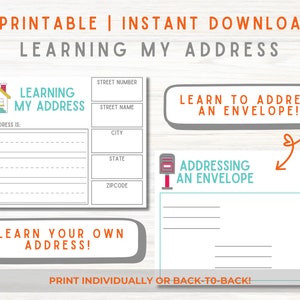 How to Teach Address Worksheet Resource for Kids Address Guide to ...