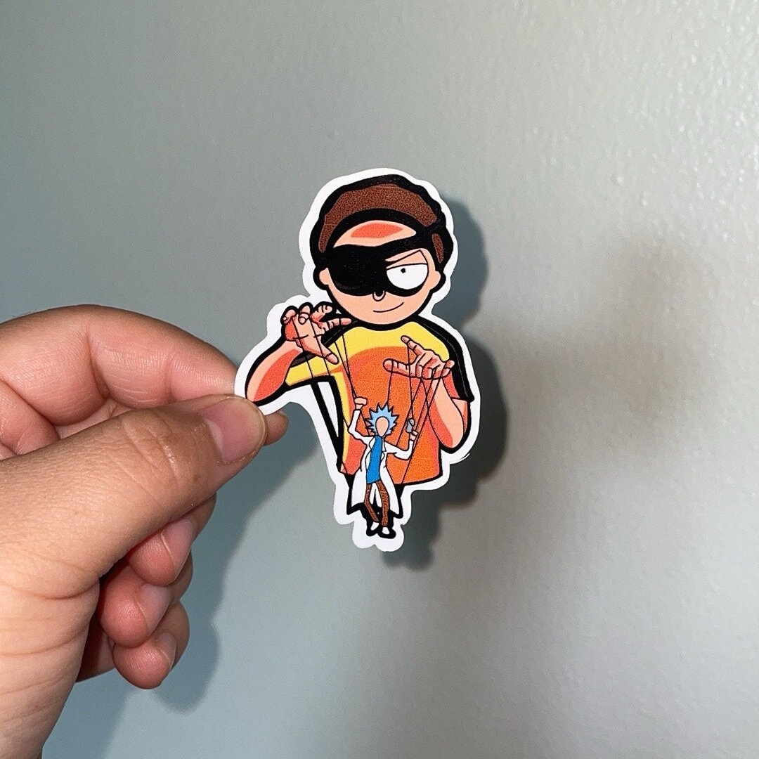 Cool Evil Morty Puppet Master Vinyl Sticker - Etsy