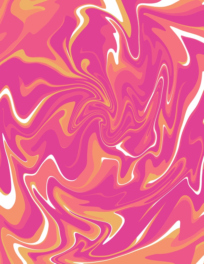 Tropical Swirl digital Print - Etsy