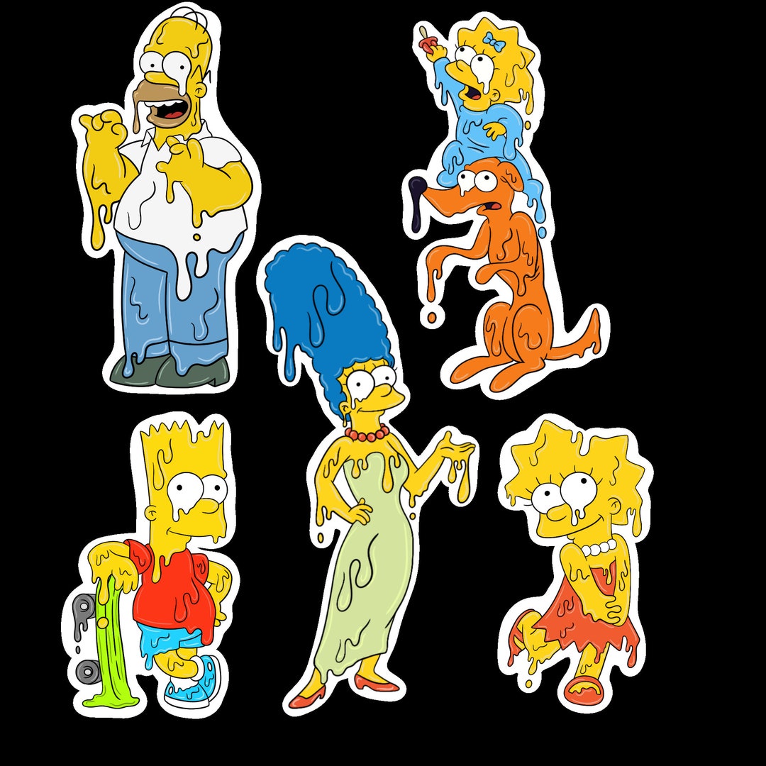 The Simpsons Stickers - Etsy
