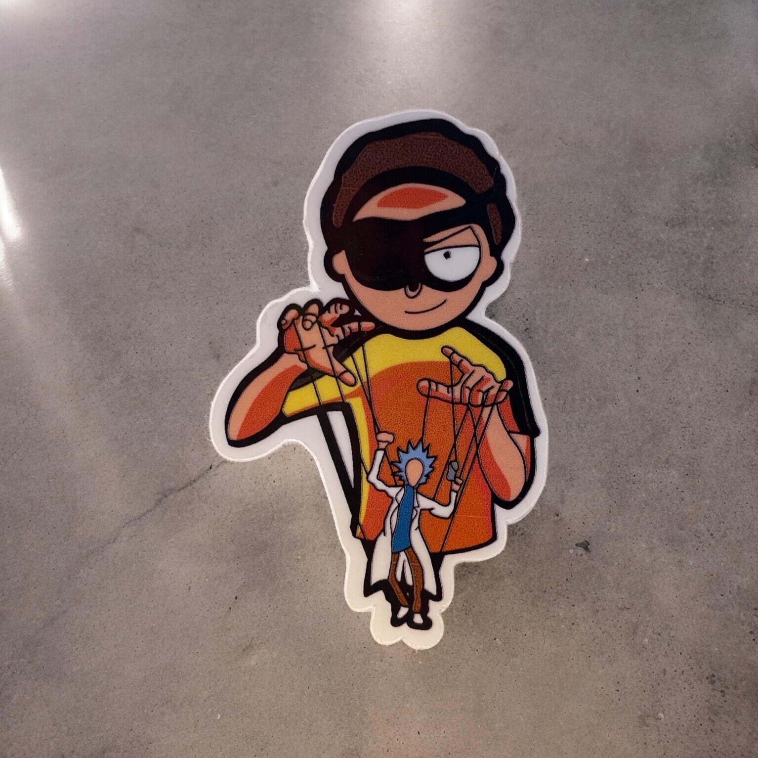 Cool Evil Morty Puppet Master Vinyl Sticker - Etsy