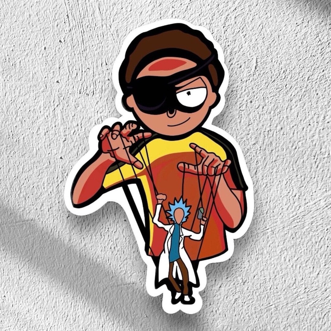 Cool Evil Morty Puppet Master Vinyl Sticker - Etsy