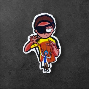 Cool Evil Morty Puppet Master Vinyl Sticker - Etsy