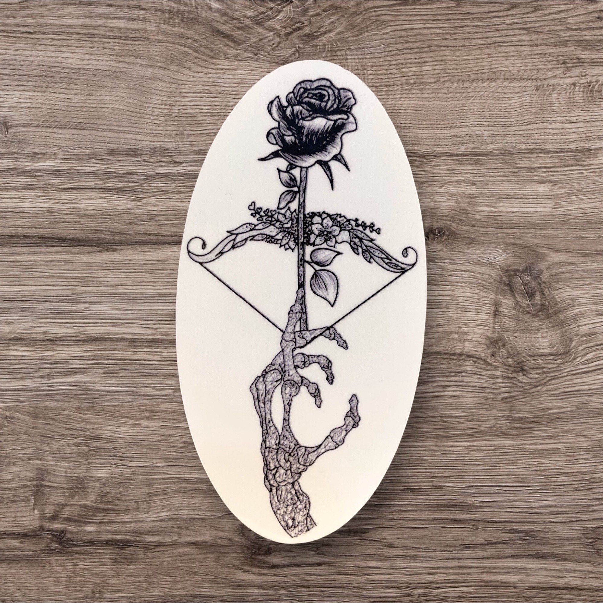 Gothic Rose sticker - Etsy