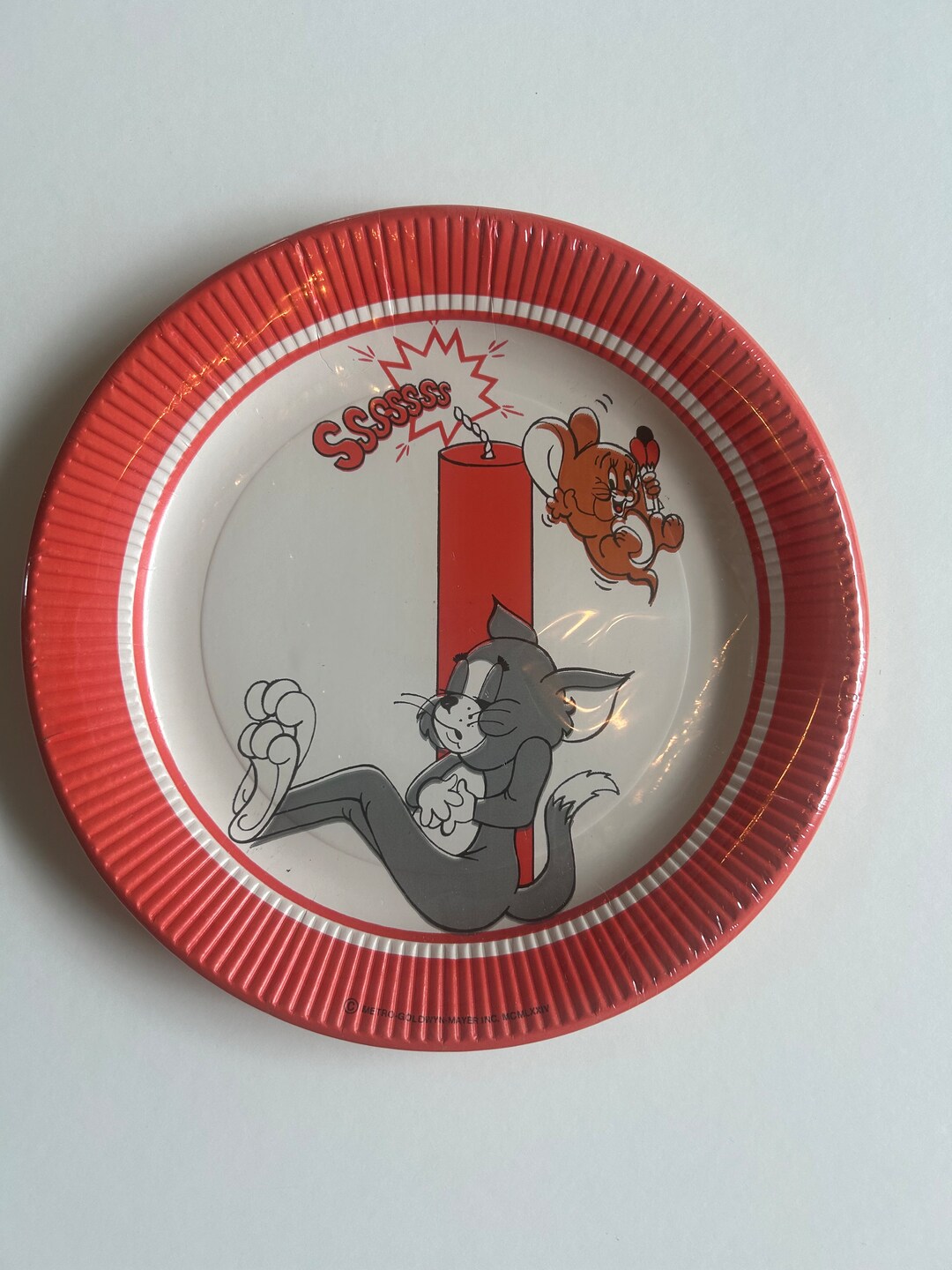 Tom and Jerry Children's Party Paper Plates. One Package of 8 Plates ...
