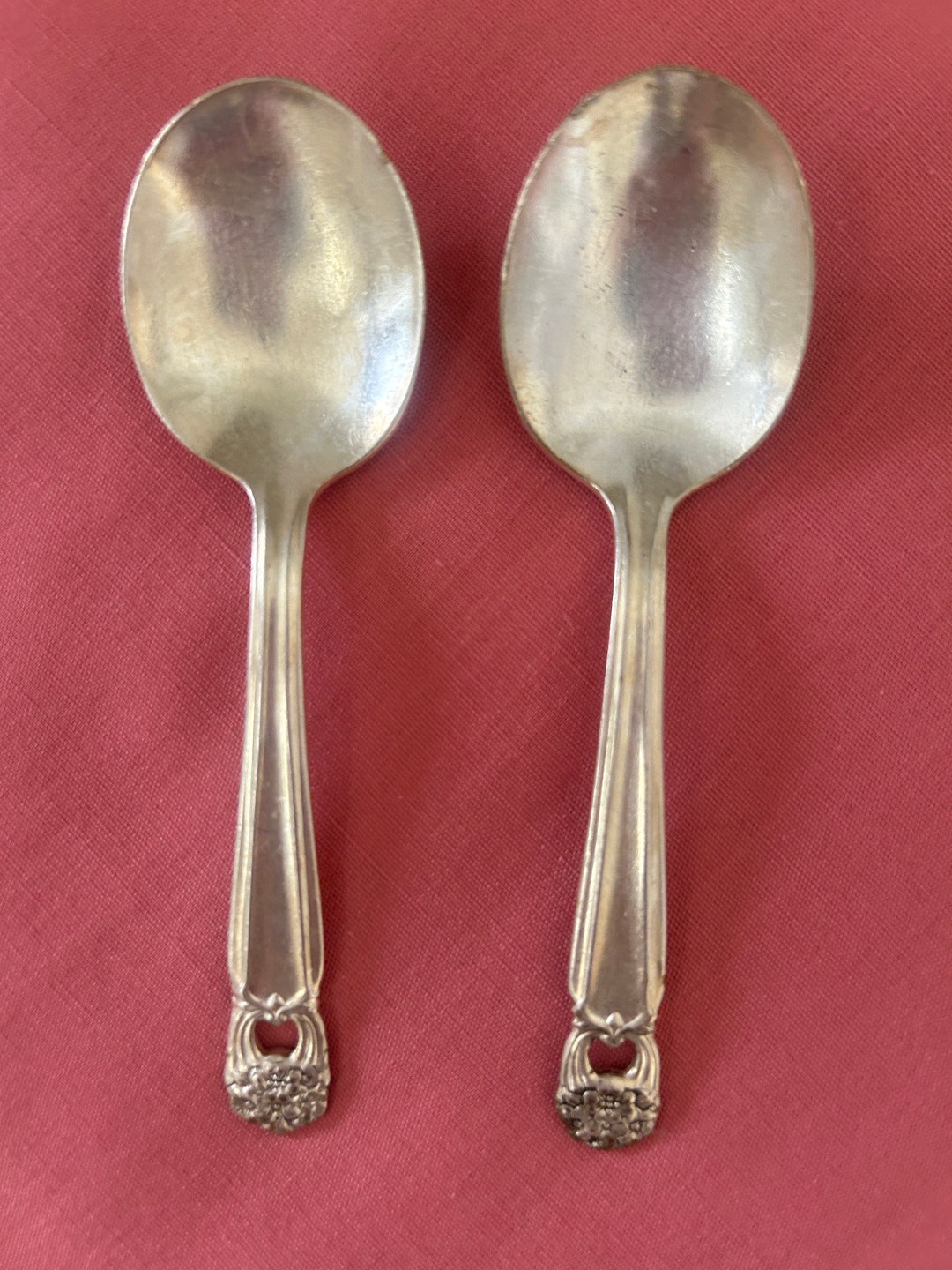 Pair 1847 Rogers Bros Eternally Yours Small Spoons Antique - Etsy