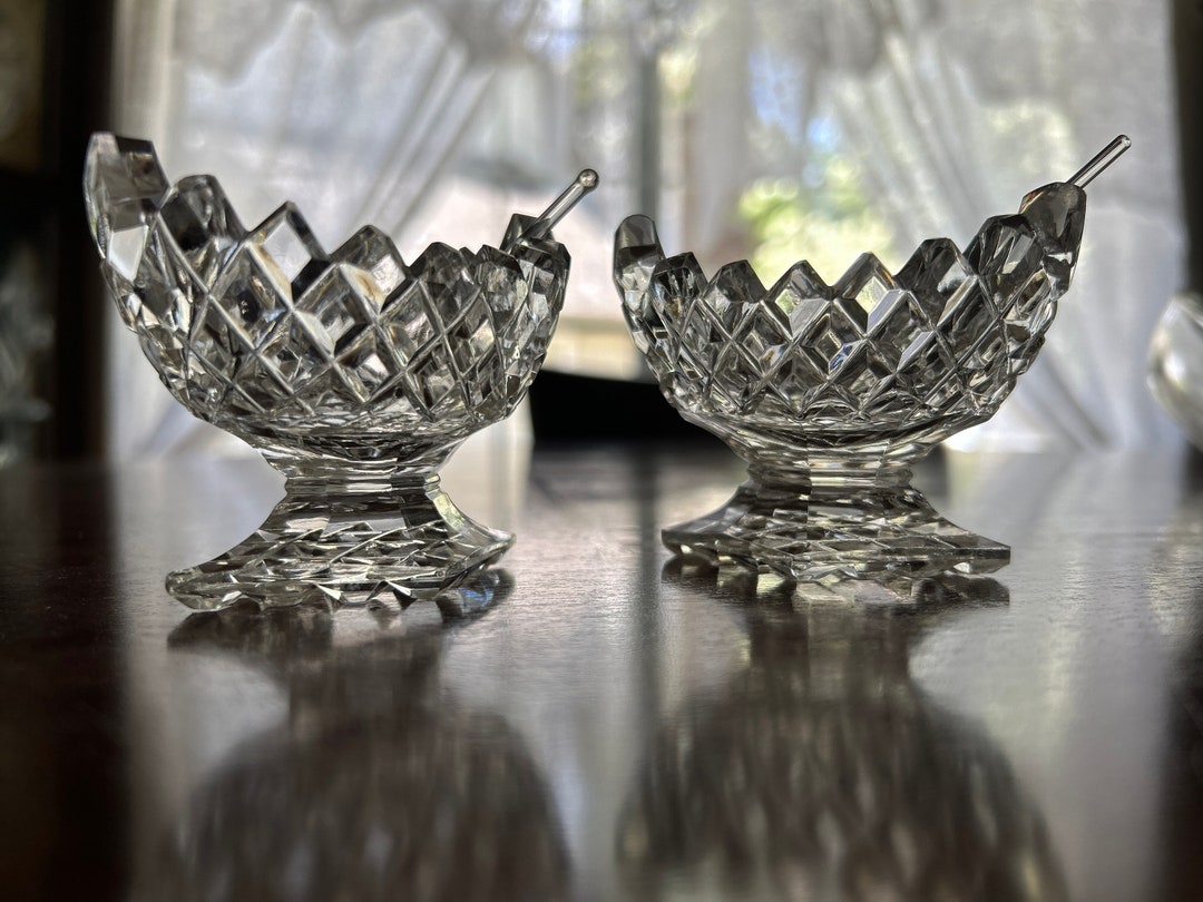 Beautiful Victorian Style Antique Salt Cellars With Spoons. Antique ...