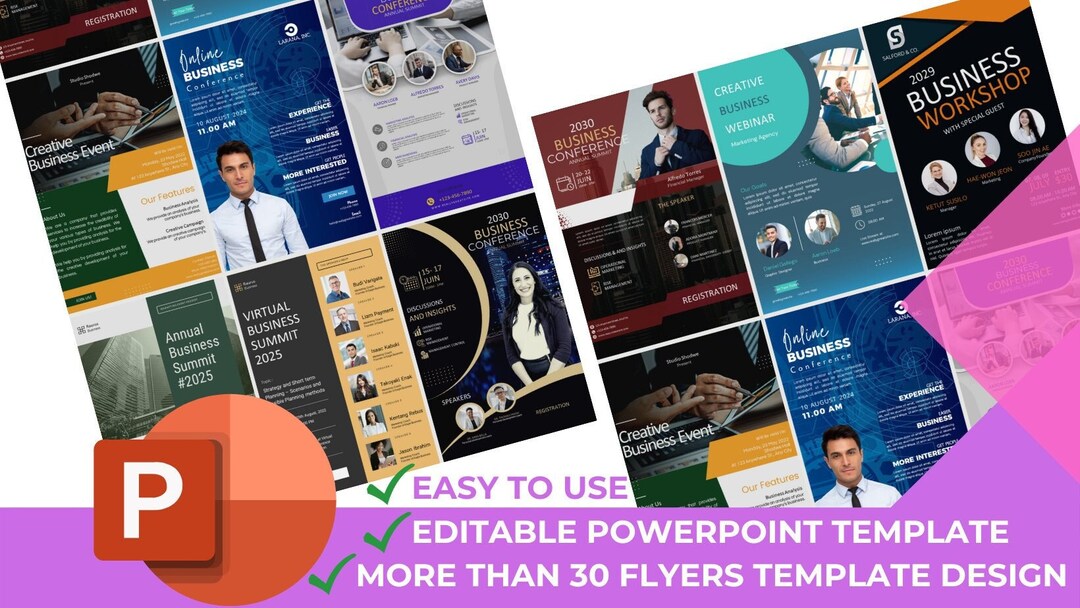 Powerpoint Template Editable Brochure and Flyers Template for ...