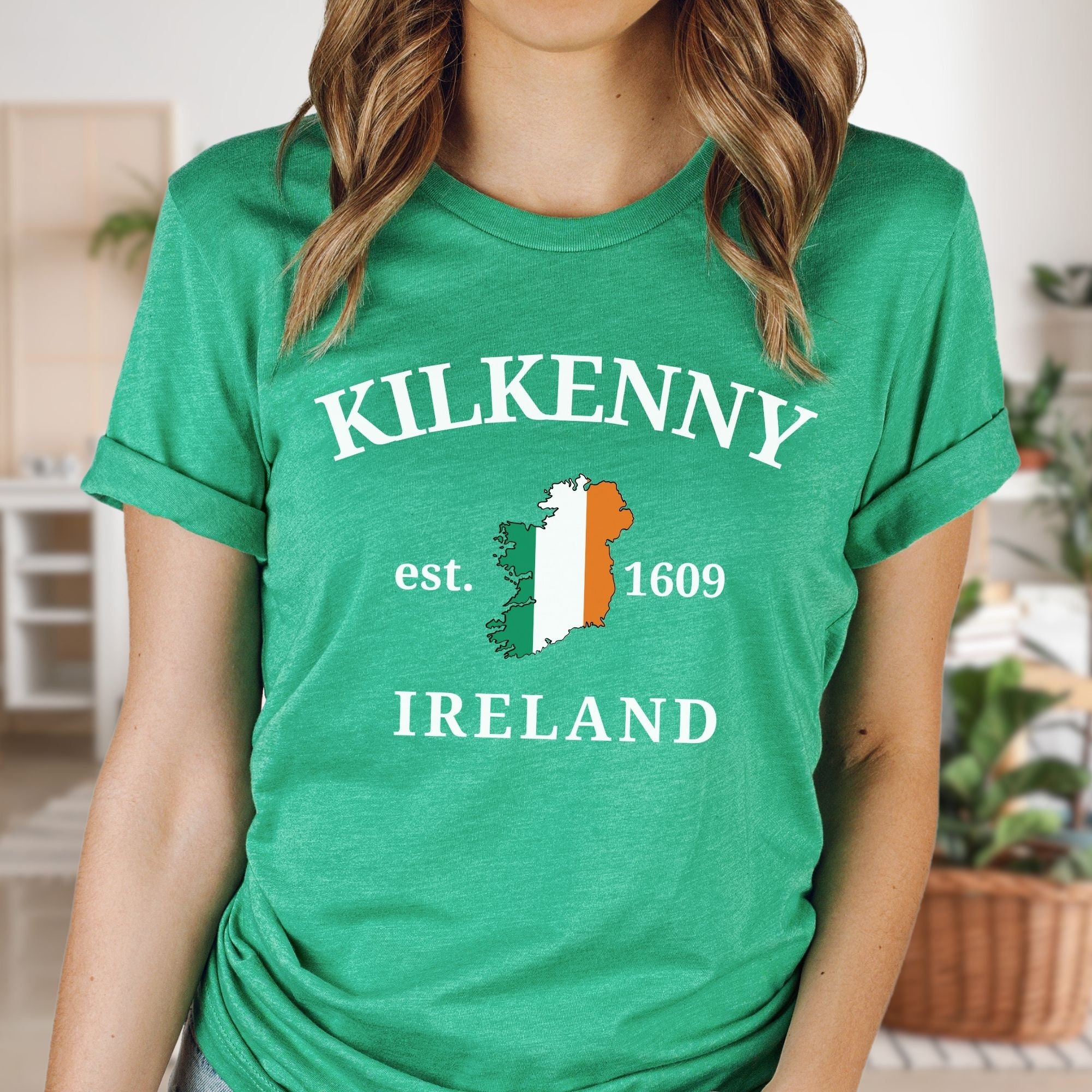 Kilkenny Shirt, Ireland Map T-shirt, Irish Flag Tee Gift for Irish ...