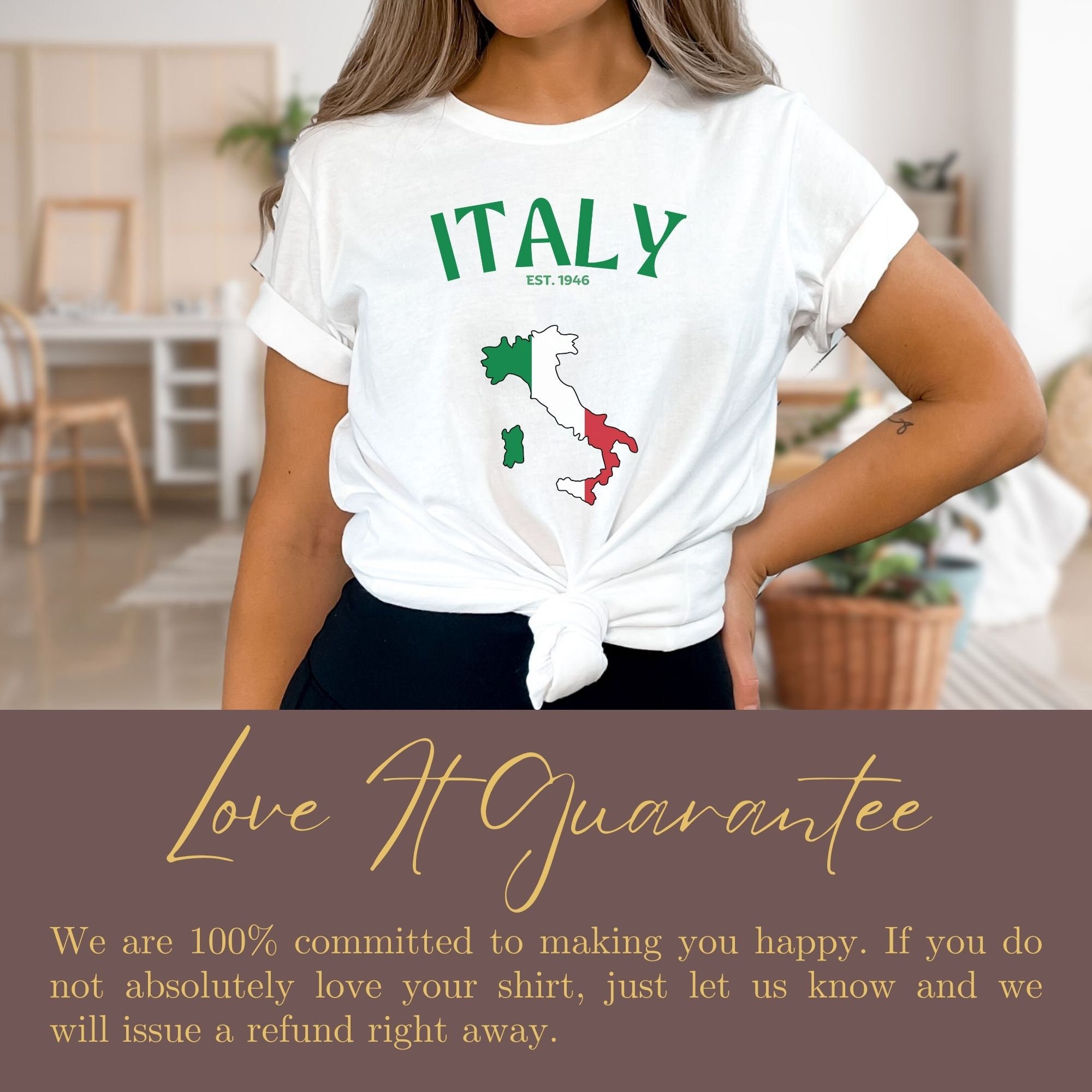 Italy Shirt, Italian Flag Map Design Unisex T-shirt, Cozy Italia Pride ...
