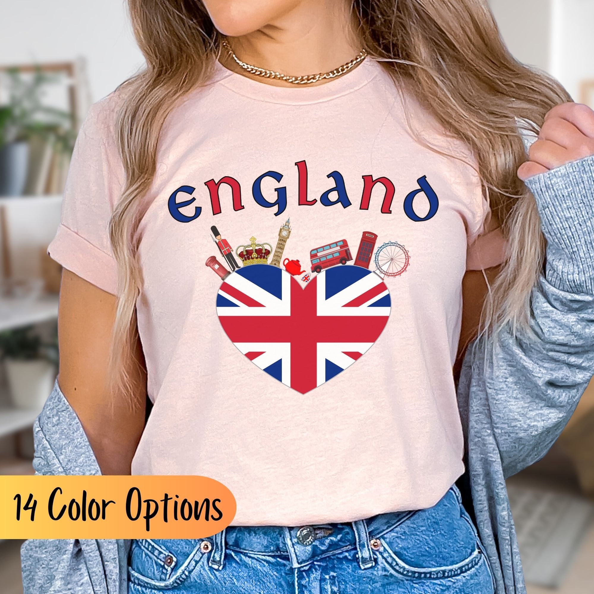 England Flag Shirt, British Tshirt for Women, Great Britain Tshirt ...