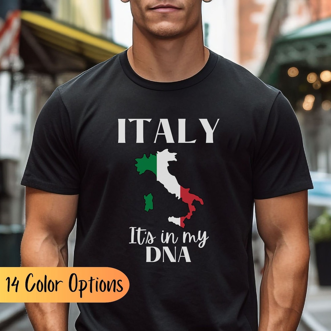 Italy Flag Map Shirt, Italia Pride Gift, Italian Heritage T-shirt, Cute ...