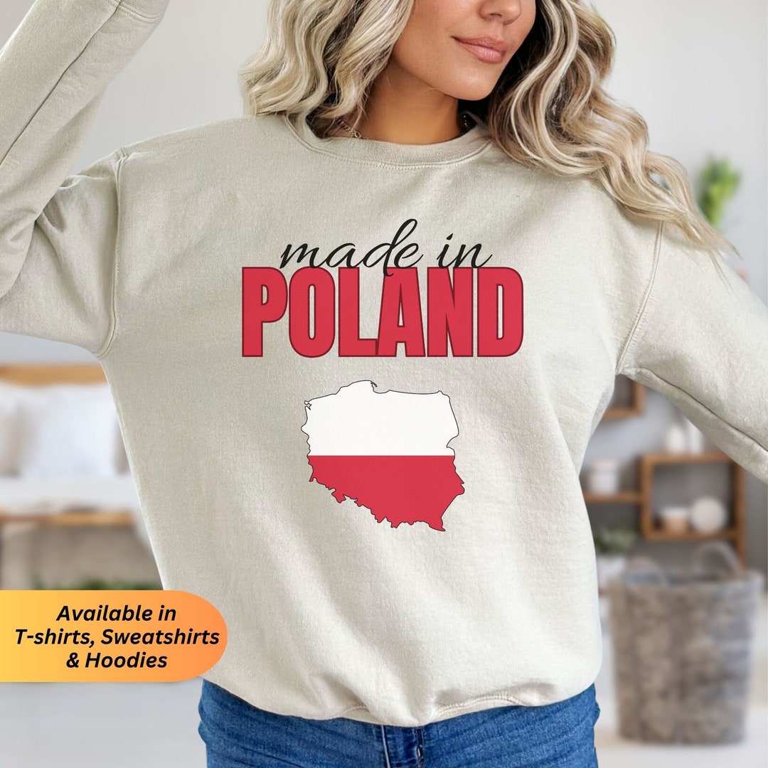 Poland Flag Shirt, Polish Map Sweatshirt, Polska Heritage Gift, Polen ...
